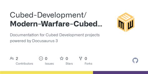 Github Cubed Developmentmodern Warfare Cubed Documentation
