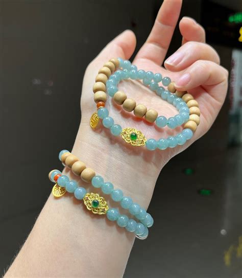 原生老山檀 危料藍水翡翠 設計多圈手串手持s Angel s tears 天使之淚 Jewelry Design手鍊 手環人氣榜 Pinkoi