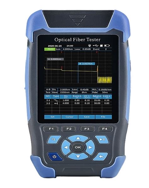 Mini Otdr Fiber Optic Reflectometer，aua 900d With 9 Functions Vfl Ols