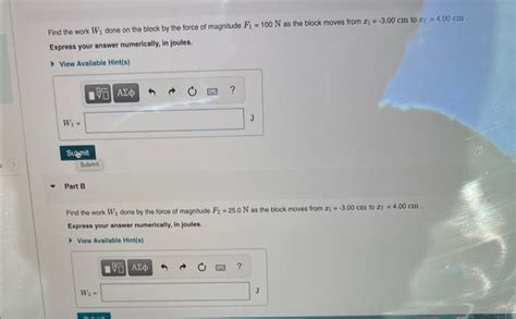 Solved Two Forces Of Magnitudes F1 100 N And F2 25 0 N Act