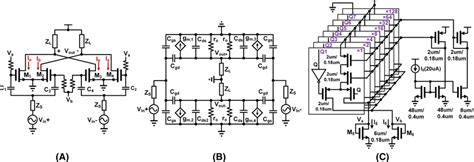 a schematic of the linear gain variable gain amplifier vga b