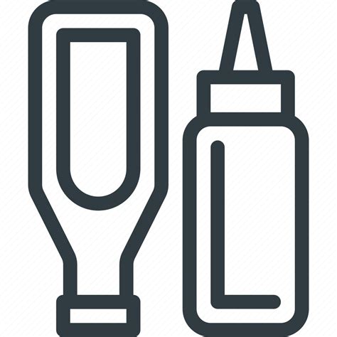 Barbecue Bottle Grill Ketchup Mustard Sauce Icon Download On