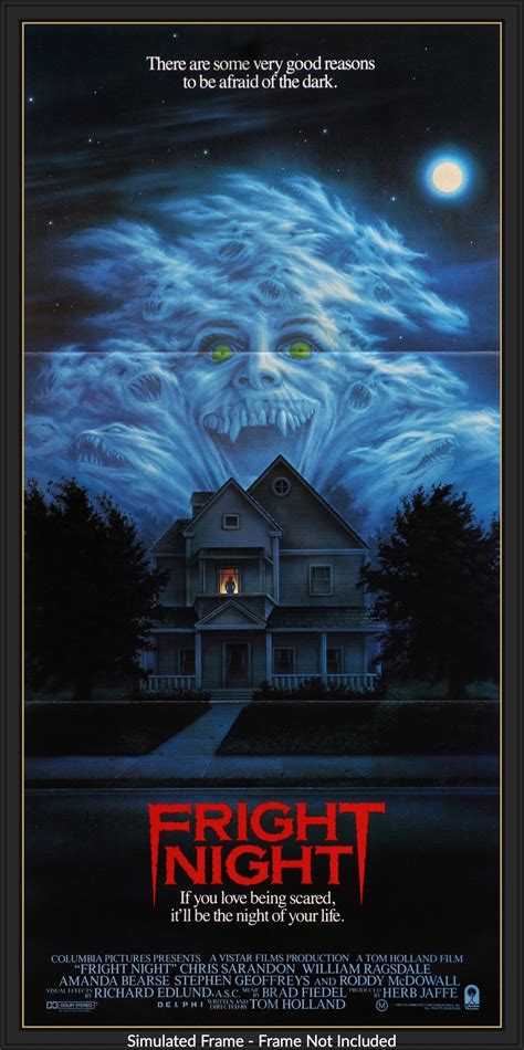 Fright Night 1985 Original Australian Movie Poster Original Film