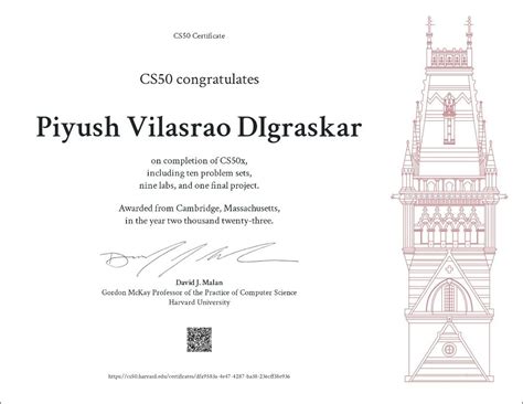 Piyush Digraskar On Linkedin Cs50 Harvarduniversity Computerscience Programming Share Like