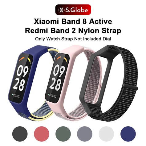 Jual For Redmi Band Nylon Loop Velcro Strap Xiaomi Smart Band Active Wristband Shopee