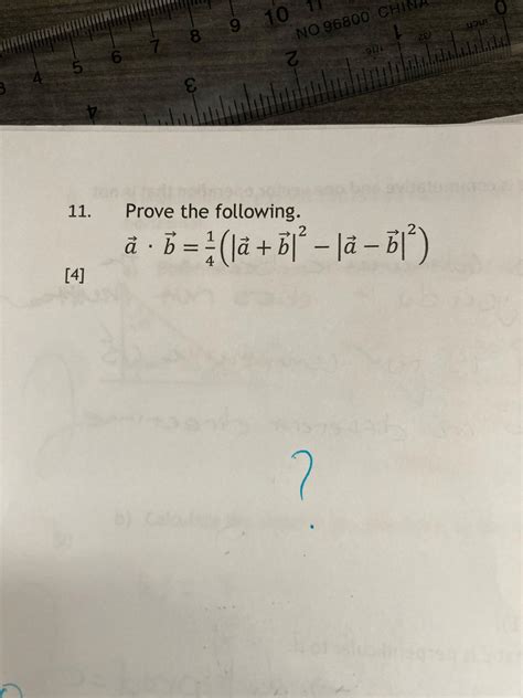 Can Someone Help[grade 12 Calculus Vectors Vector Proof] How To Proof This Question R