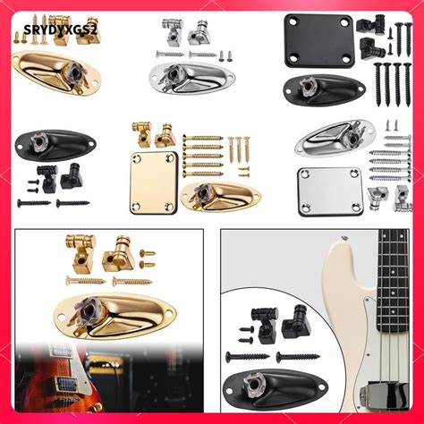 [สรีดิกซ์จีส์2] กีตาร์ลูกกลิ้งสตริงเพลาด้วยสกรูกีต้าร์โหลดแจ็คซ็อกเก็ตแผ่นอุปกรณ์ฮาร์ดแวร์