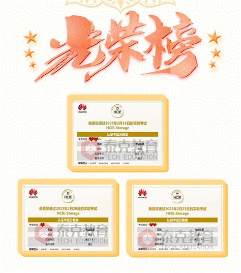 华为认证战报 泰克教育2月通过HCIE 59人