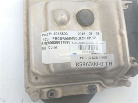 12 Polaris Rzr 4 900 Xp Eps Computer Cdi Ecu Ecm Box Computer R Sun Coast Cycle Sports Used