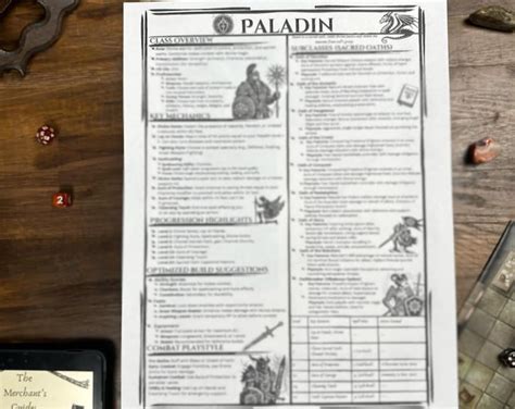 Paladin Cheat Sheet Paladin Quick Reference Guide Dnd Cheat Sheet
