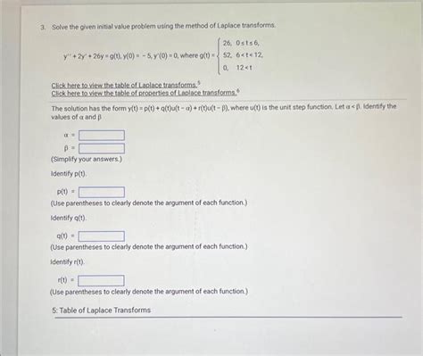 Solved 3 Solve The Given Initial Value Problem Using The