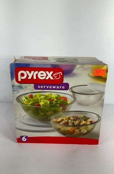 Pyrex 6pc Bowl Set Hash Auctions