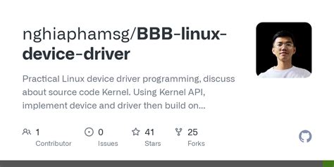 Github Nghiaphamsg Bbb Linux Device Driver Practical Linux Device Driver Programming Discuss