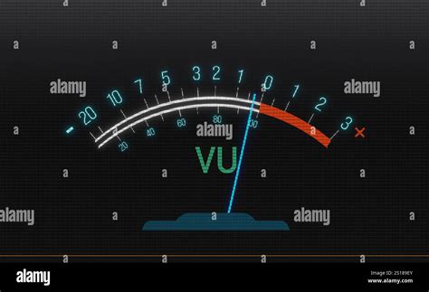 Front View Vu Meter Volume Unit Or Level Meter Front View Vu Meter