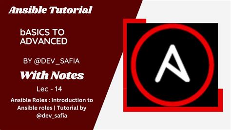 Ansible Roles Introduction To Ansible Roles Tutorial By Devsafia Youtube
