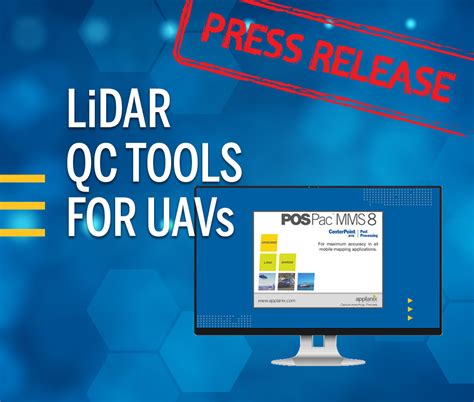 Applanix Releases New Pospac Lidar Quality Control Tools For Uavs