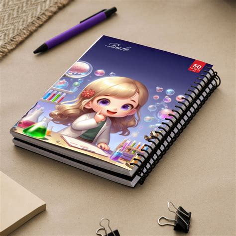 قیمت و خرید دفتر نقاشی 50 برگ انتشارات بله طرح دختر دانشمند کد A4 L698