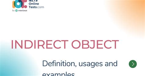 Indirect Object Ielts Online Tests