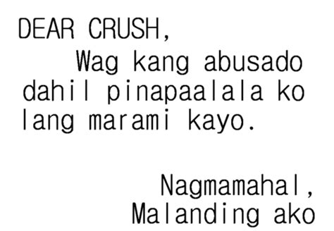 Dear Crush Quotes Tagalog Quotesgram