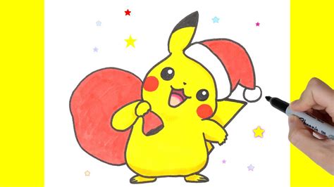 How To Draw Christmas Pikachu ㅣ Pokemon 피카츄 산타 그리기 Youtube