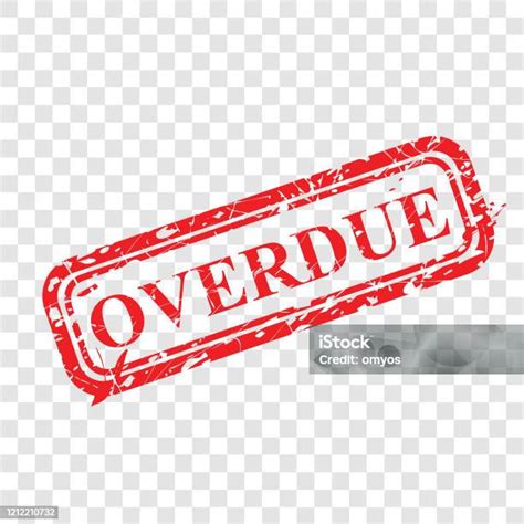 간단한 벡터 직사각형 빨간 그런 지 고무 스탬프 효과 연체 투명 한 가짜 배경에서 0명에 대한 스톡 벡터 아트 및 기타 이미지