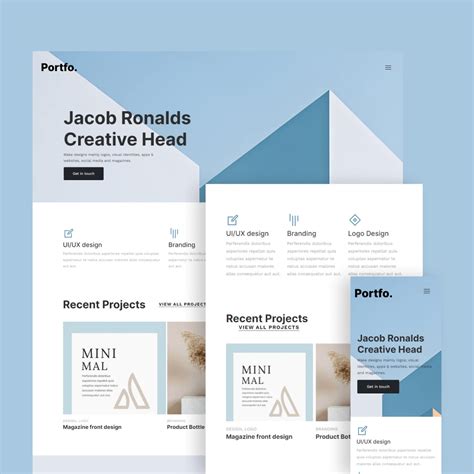 Portfo Free Bootstrap 5 Html Css Portfolio Website Template