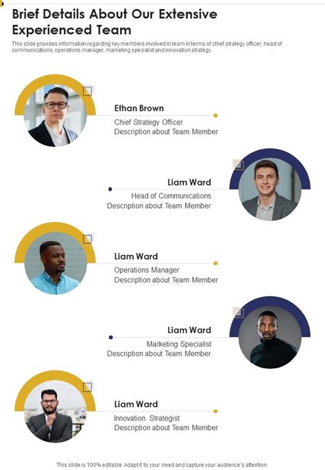 Developing Business Branding Brief Details About Our One Pager Sample