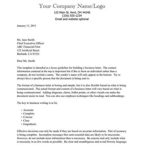 How To Format Business Letter With Letterhead At Christy Thrower Blog