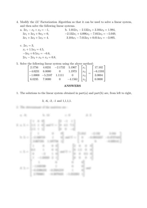 Solution Implementation Of The Methods For Linear Matrix Systems In