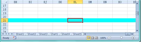 How To Highlight Entire Whole Row While Scrolling In Excel Worksheet