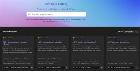 explore azure developer cli template galleries microsoft learn