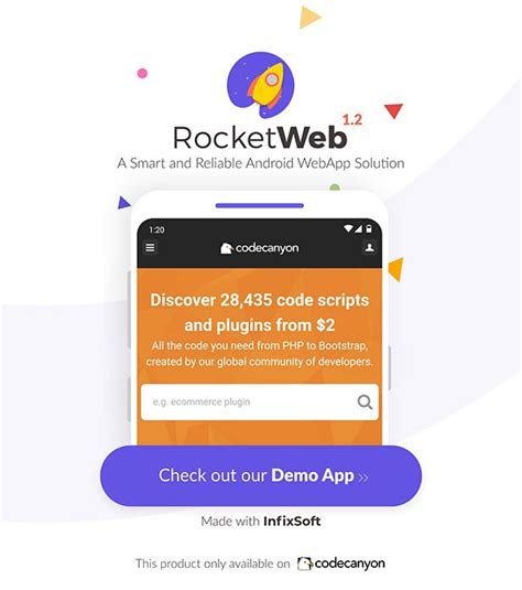 Rocketweb Configurable Android Webview App Template Codemarket