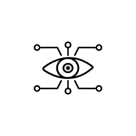 Premium Vector Bionic Eye Icon
