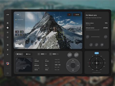 Dji Mavic Pro Ui Concept By Yash Sharma On Dribbble
