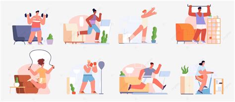 홈 스포츠 트레이닝 피트니스 운동 젊은 적합 헬스장 Png 일러스트 및 벡터 에 대한 무료 다운로드 Pngtree