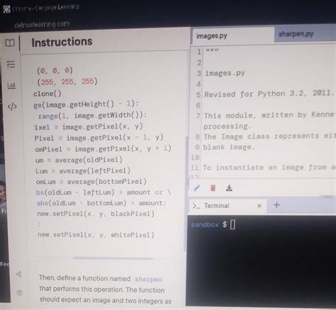 Solved The Edge Detection Function Detectedges Described