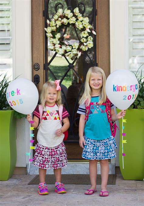 Make First Day Of School Balloons Design Improvised