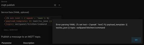 Formatting JSON For MQTT Publish Call Configuration Home Assistant