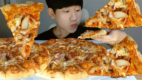 마요네즈 듬뿍🍕 도미노 포테이토피자 먹방 Mukbang Asmr Dominos Pizza Eatingsounds Youtube