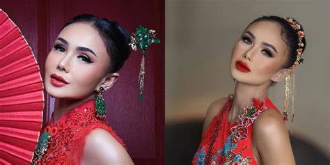 Potret Pesona Yuni Shara Pakai Gaun Cheongsam Modern Bagai Wanita Tiongkok Cantiknya Tak