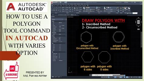 What Is Polygon In Autocad How To Draw Polygon In Autocad Create Polygon Tool Command Autocad