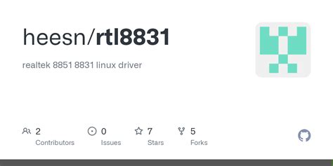 GitHub Heesn Rtl Realtek Linux Driver