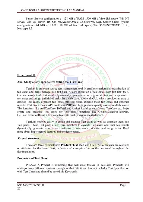 Software Testing Lab Manual Pdf