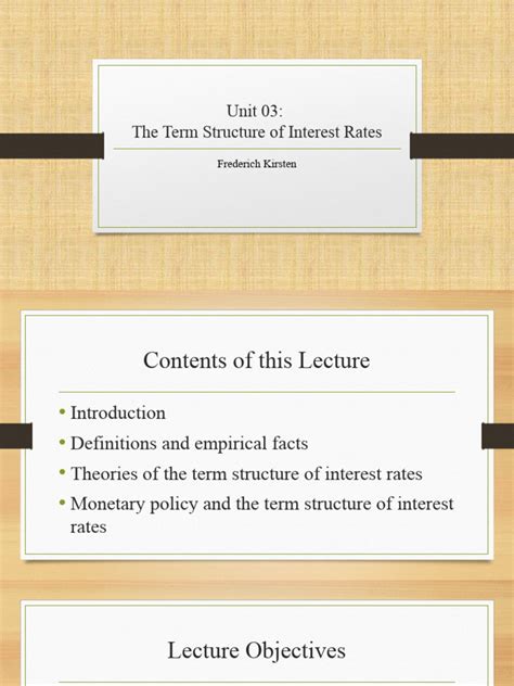 Unit 3 Term Structure Of Interest Rates Slides 2022 Download Free Pdf Yield Curve Bonds