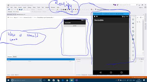 C App UI Builder In Visual Studio Android Development Doesn T Work