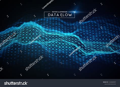 Computer Data Flow Background Vector Eps Stock Vector Royalty Free Shutterstock