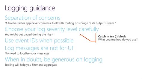 logging tracing and metrics instrumentation in 5 and azure ppt