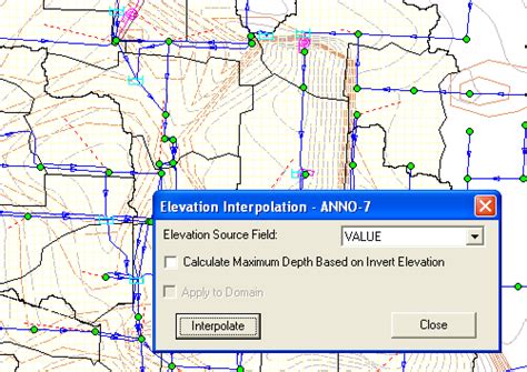 Elevation Interpolation From A Contour In H2omap Swmm