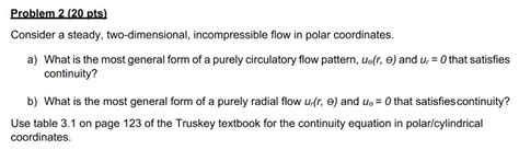 Solved Problem Pts Consider A Steady Chegg Com