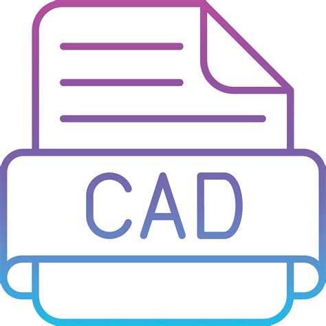 Cad Line Gradient Icon 9958354 Vector Art At Vecteezy